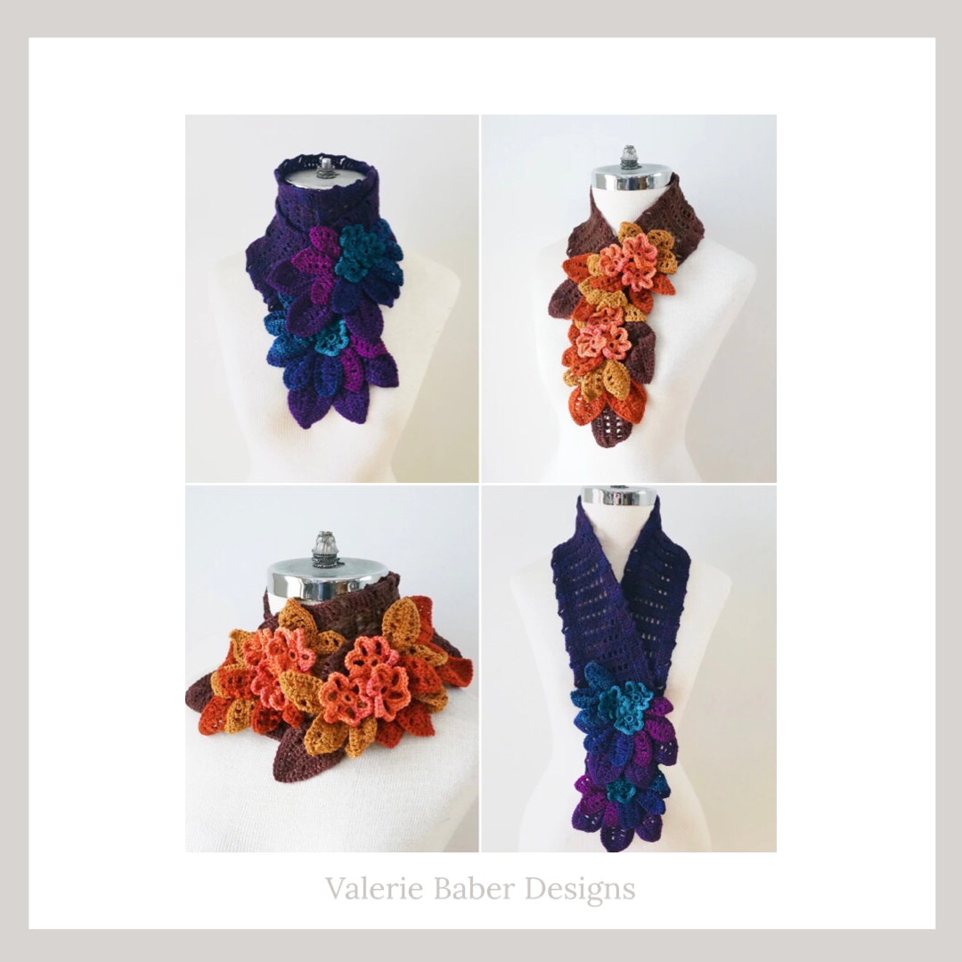 Take a walk along the garden path with the Night Garden Scarf Crochet ...