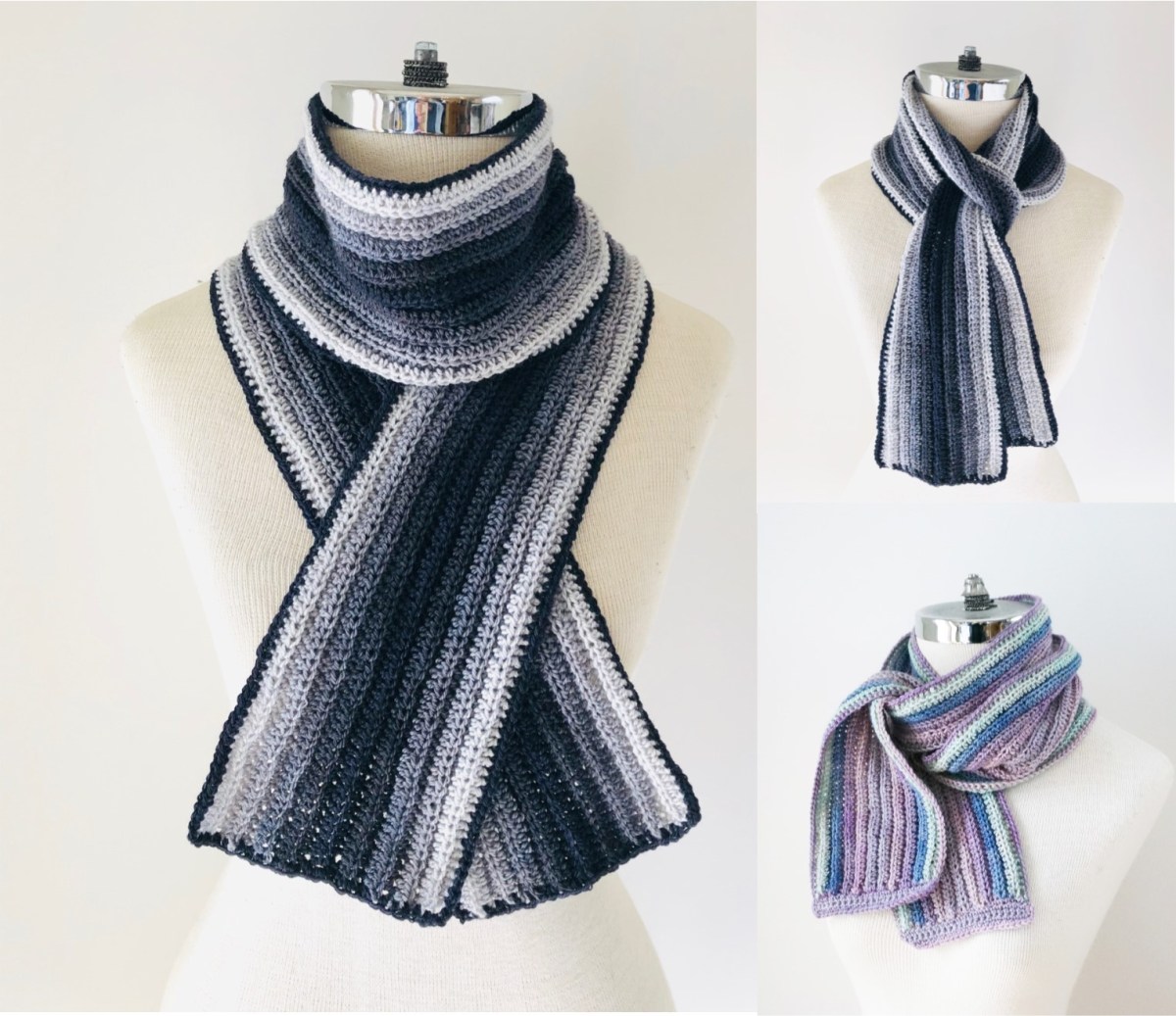 FREE CROCHET SCARF PATTERN! Classic Crochet Ribbed Scarf pattern ...